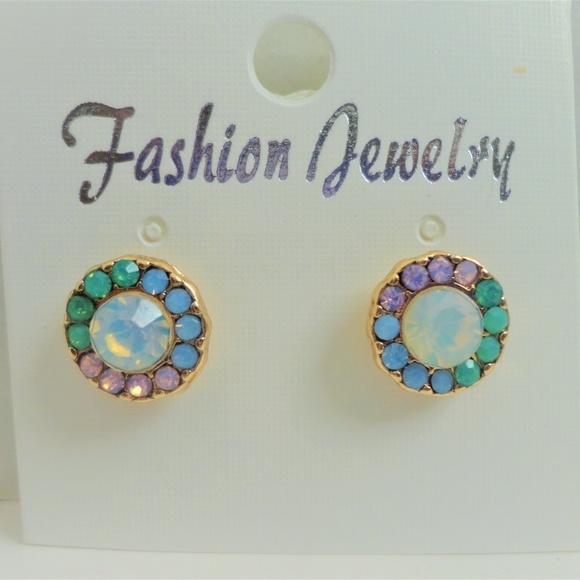 Jewelry | Irradescent Stud Earring | Poshmark